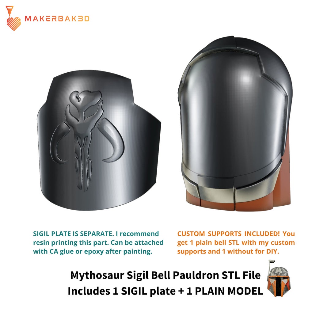 Mythosaur Bell Shoulder Armor 3D Printable - Etsy
