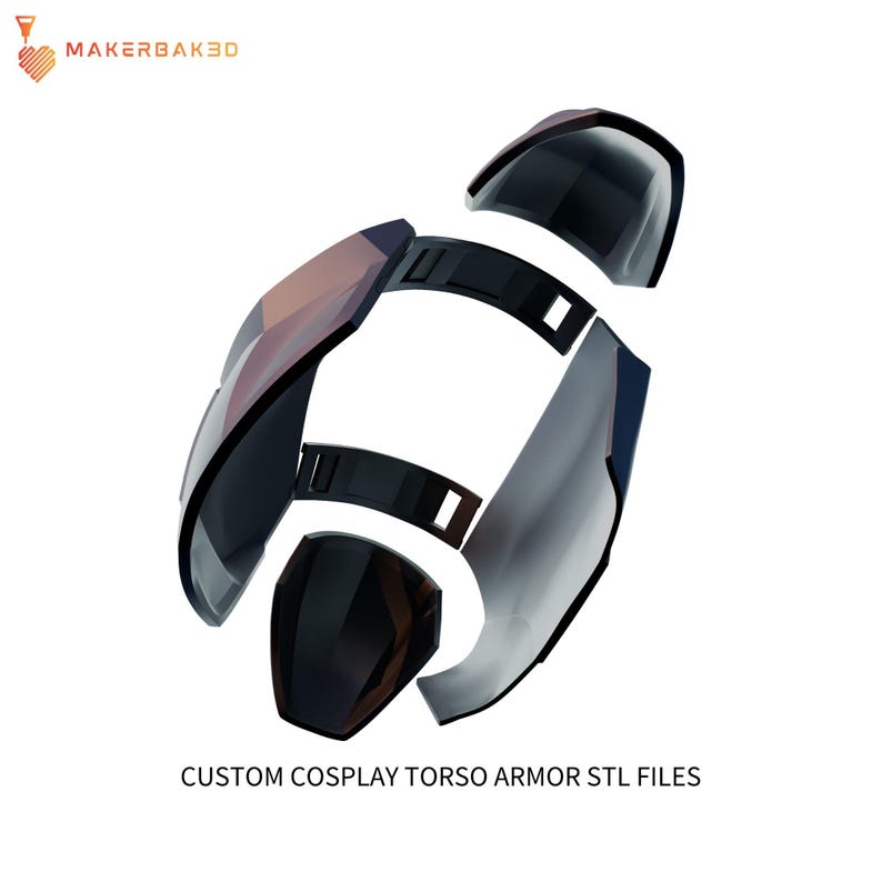 Custom Cosplay Torso Armor STL Files – Pro-quality 3D Printable Armor ...