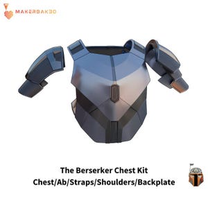 3D Printable Armor "berserker" Torso Kit - Custom Chestplate for ...