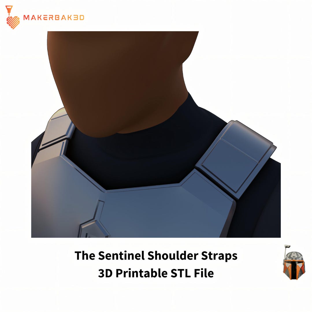Sentinel Shoulder Armor: Custom 3D Printable Cosplay Design - Etsy