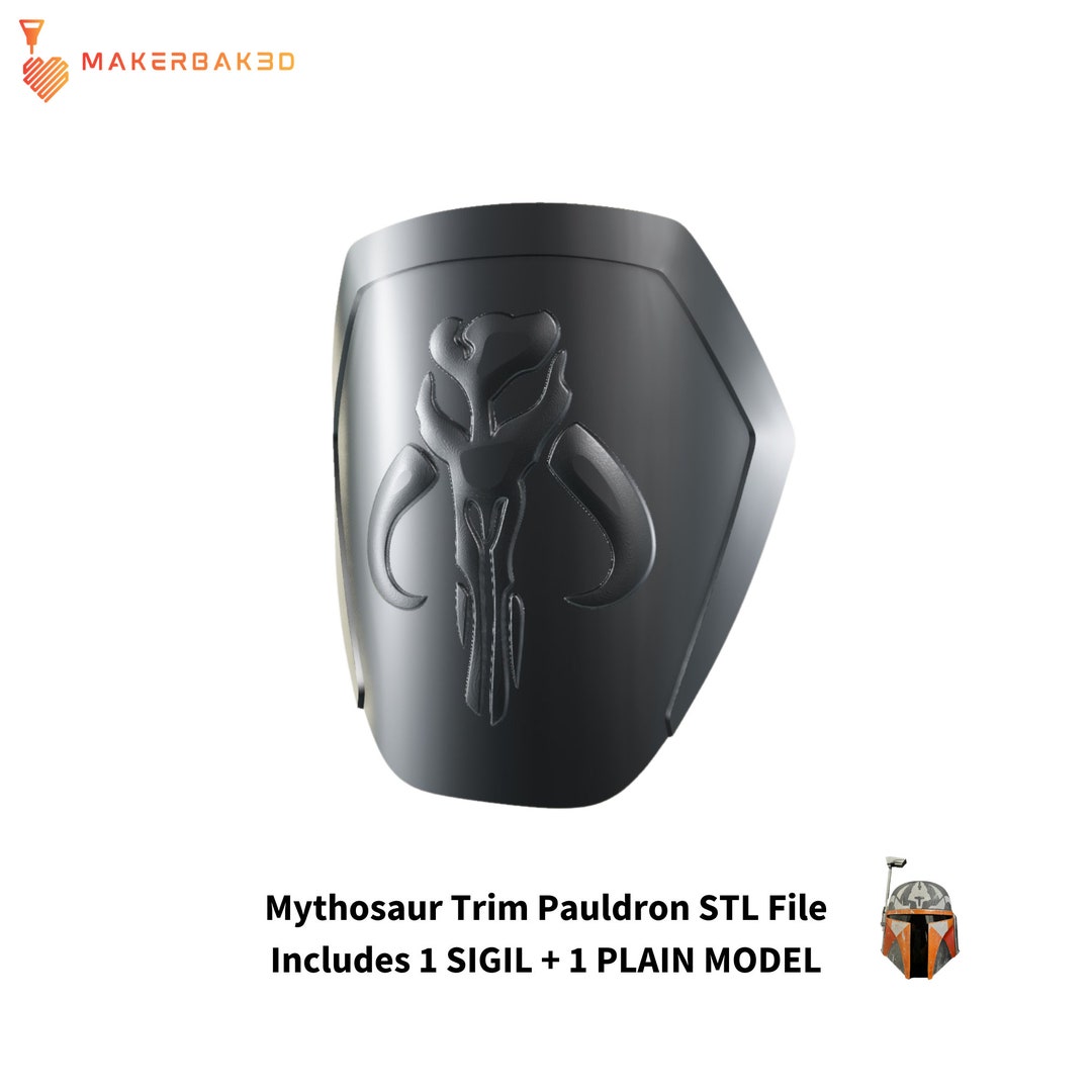 Mythosaur Trim Bounty Hunter Shoulder Armor 3D Printable - Etsy