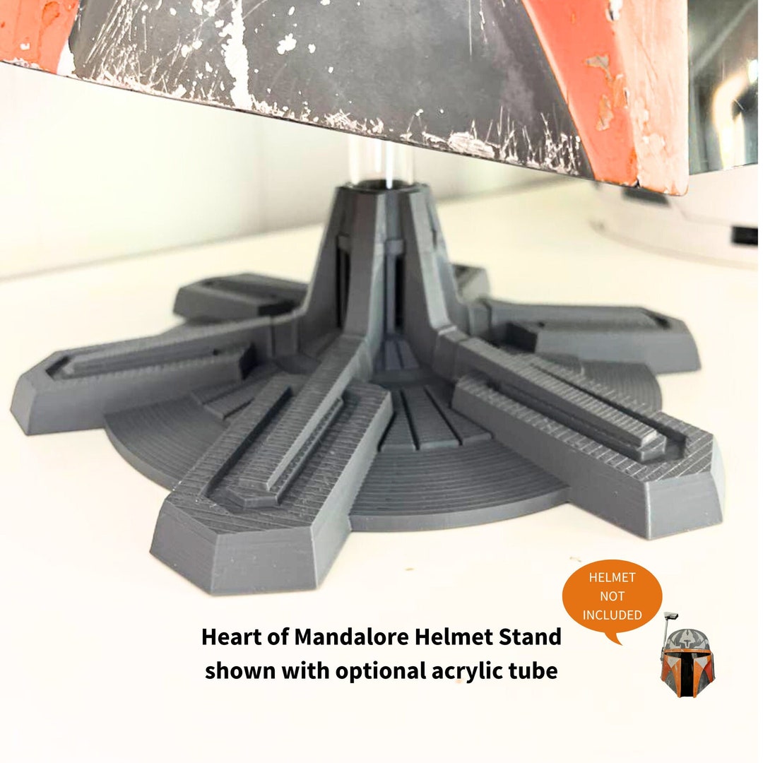 Sci-fi Helmet Display Stand: Gray PLA+, Led-ready, Floating Option - Etsy