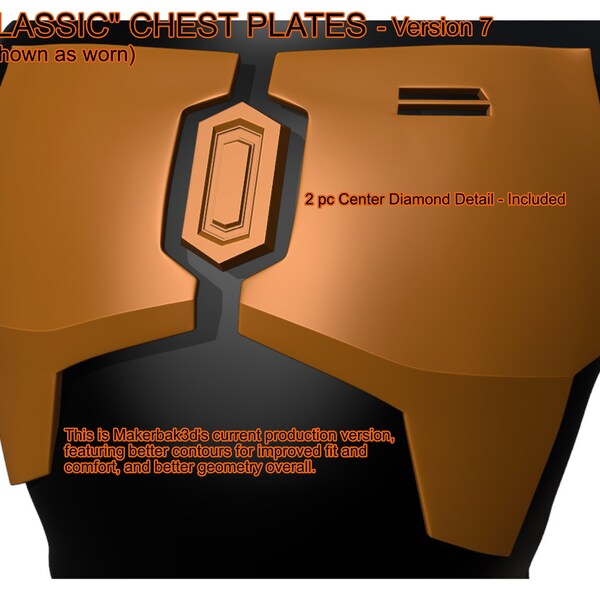 3d Printed Chestplate - Etsy