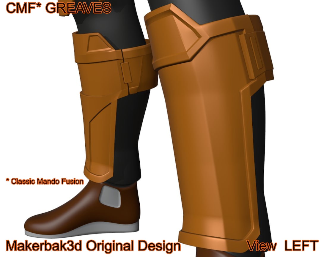 Custom Design Leg Armor 3D Printable STL File for Cosplay and LARP - Etsy