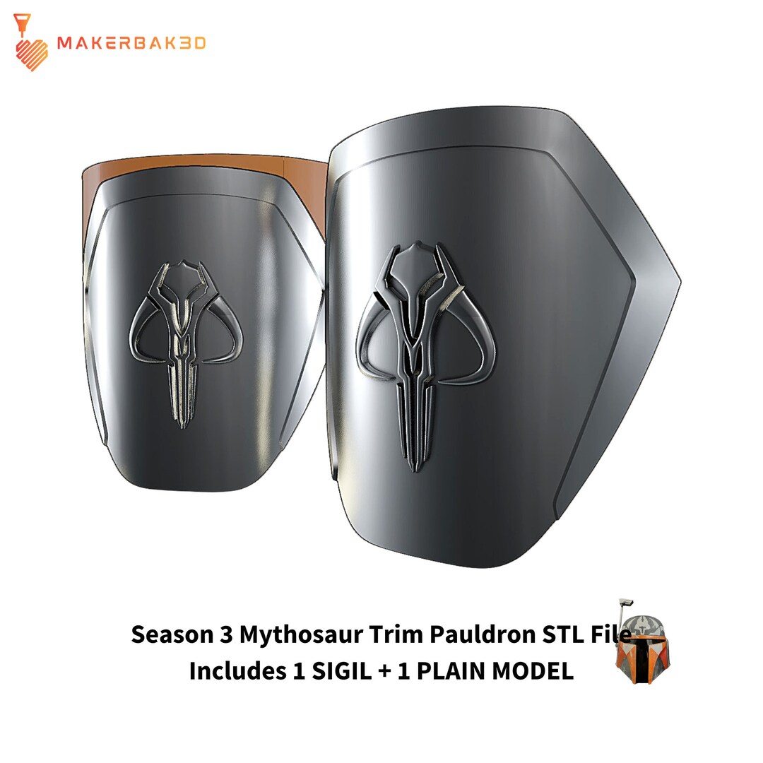 Heiress Sigil Trim Bounty Hunter Shoulder Armor 3D Printable - Etsy