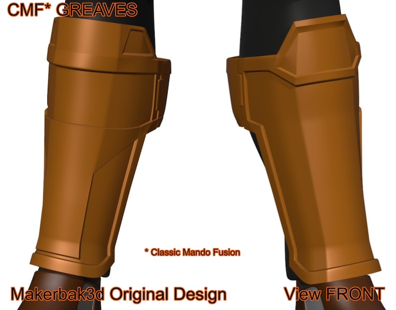 Custom Design Leg Armor 3D Printable STL File for Cosplay and LARP - Etsy