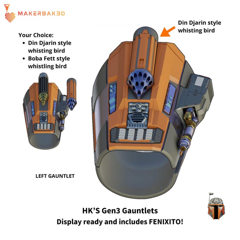 Gen3 Gauntlets 3D Printed Kit for Cosplay, Sci-fi Costume - Etsy