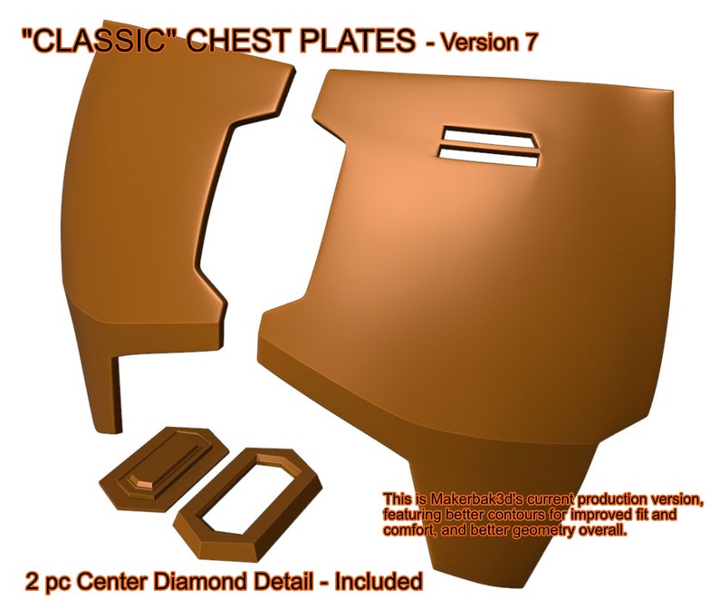 Chest Armor CMF 3D STL File Printable Model | Etsy