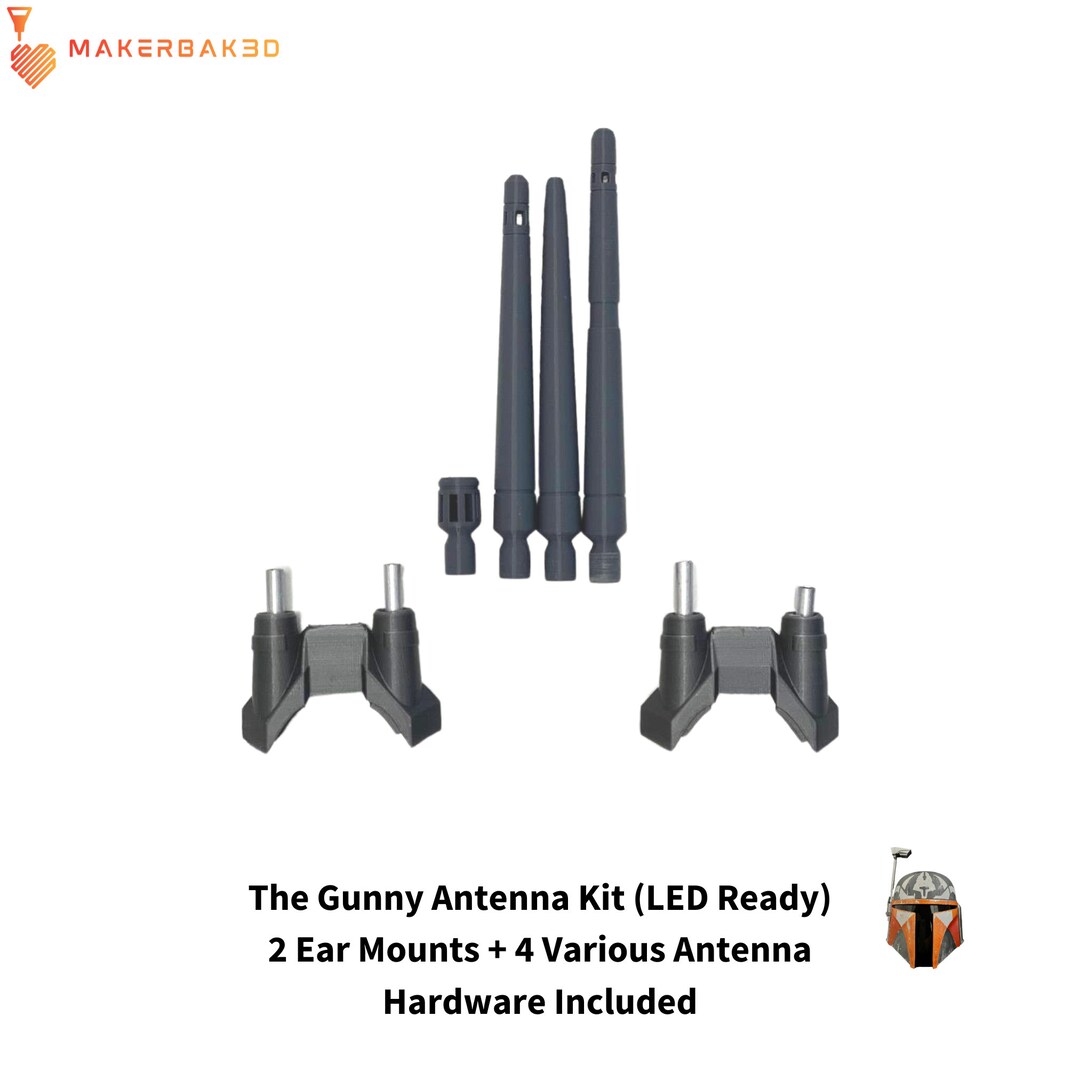 Mandalorian Cosplay Helmet Antenna Kit, Enhance Your Design With 3D ...