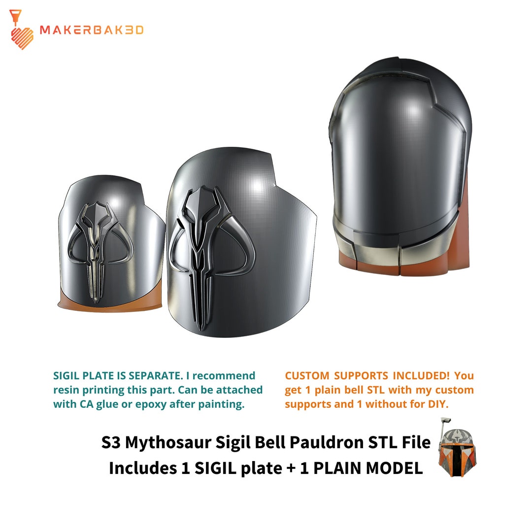 Heiress Sigil Bell Shoulder Armor 3D Printable - Etsy