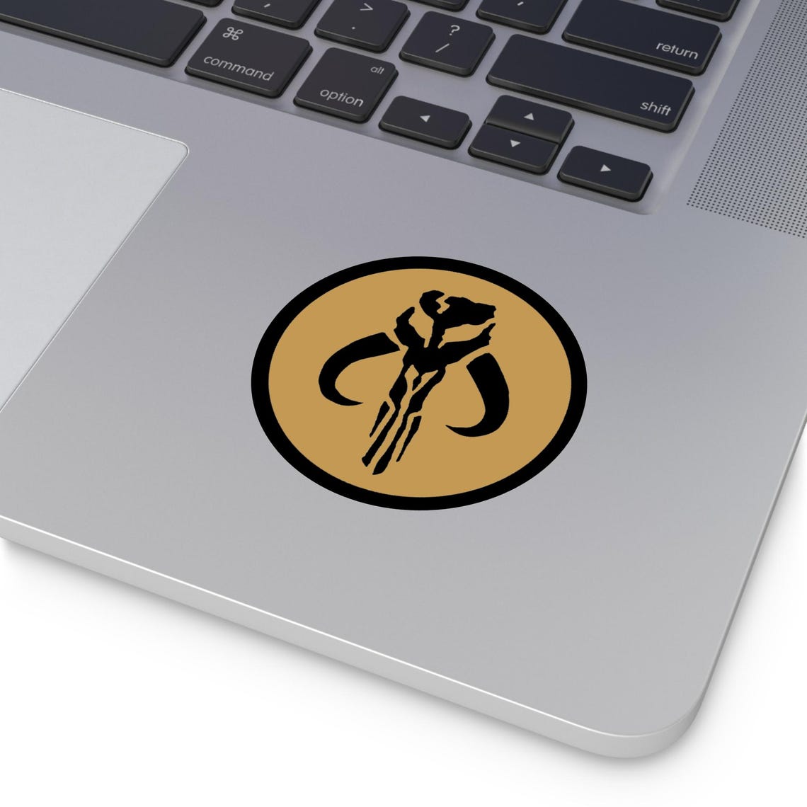 Mandalorian Mythosaur Skull Sticker | Round Vinyl Decal - Etsy