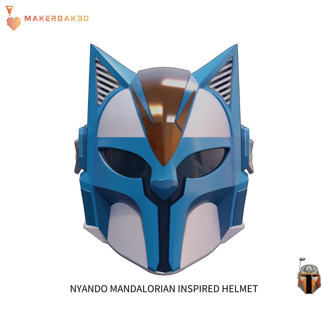 Mandalorian Cosplay Cat Ear Helmet | 3D Printed Accessory Kit for Women ...