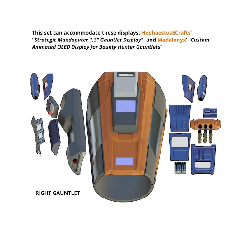 Gen3 Gauntlets 3D Printed Kit for Cosplay, Sci-fi Costume - Etsy