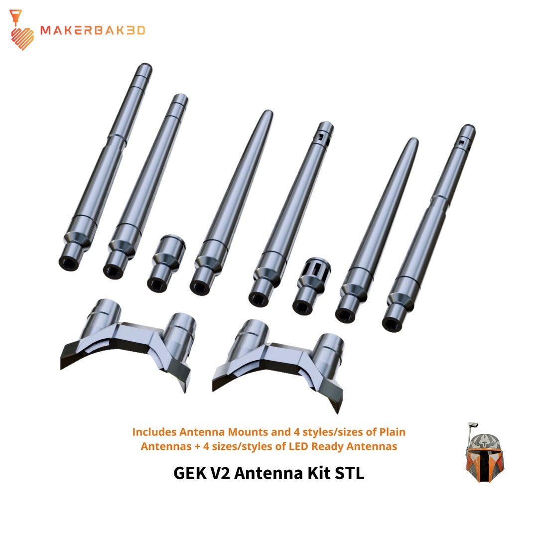 Bounty Hunter Helmet Antenna Accessory 3D Printable - Etsy