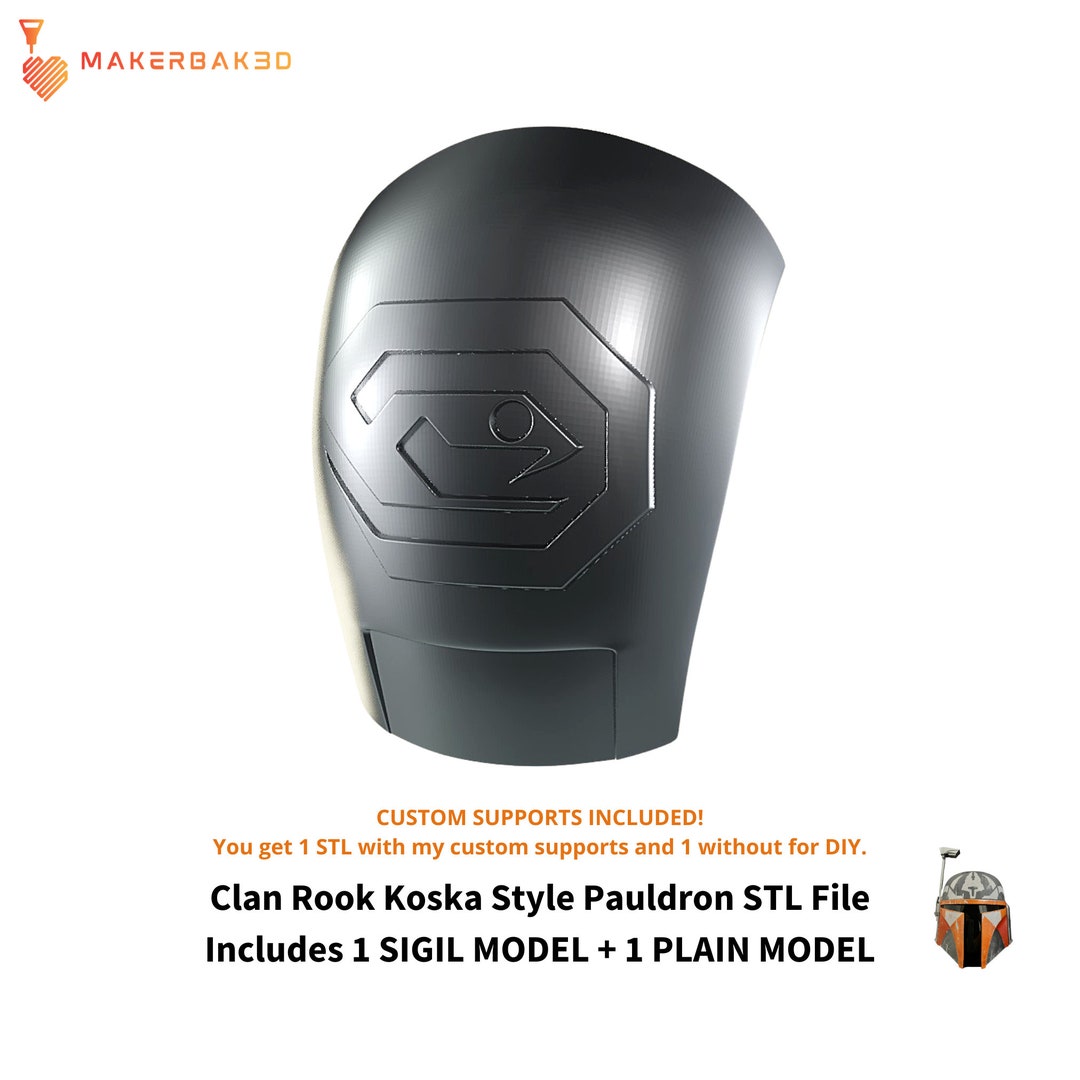 Clan Rook Sidekick Shoulder Armor 3D Printable - Etsy
