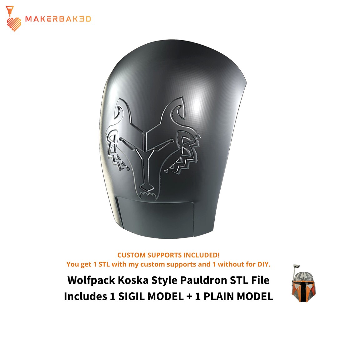 Wolfpack Sidekick Shoulder Armor 3D Printable - Etsy