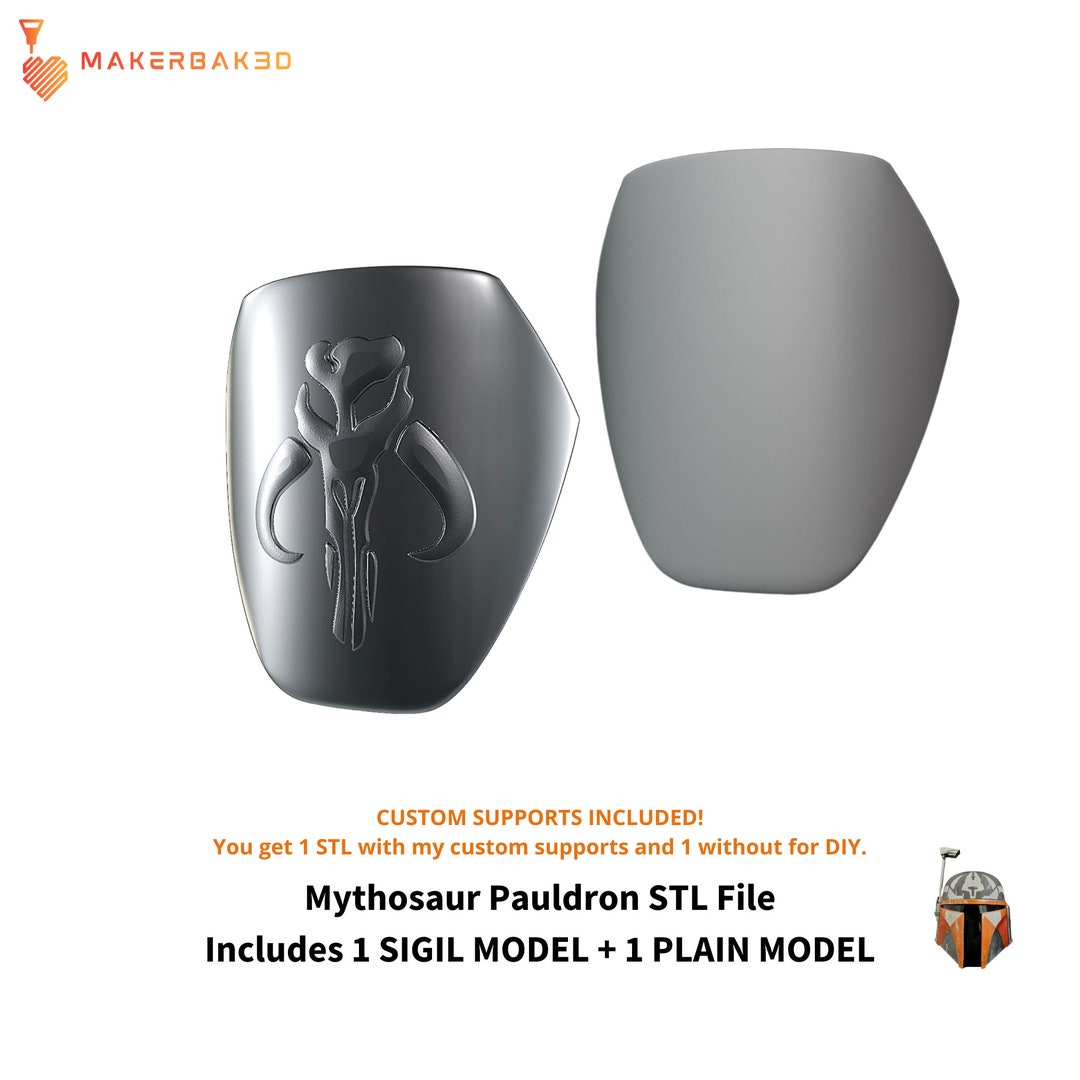 Mythosaur Bounty Hunter Shoulder Armor 3D Printable - Etsy