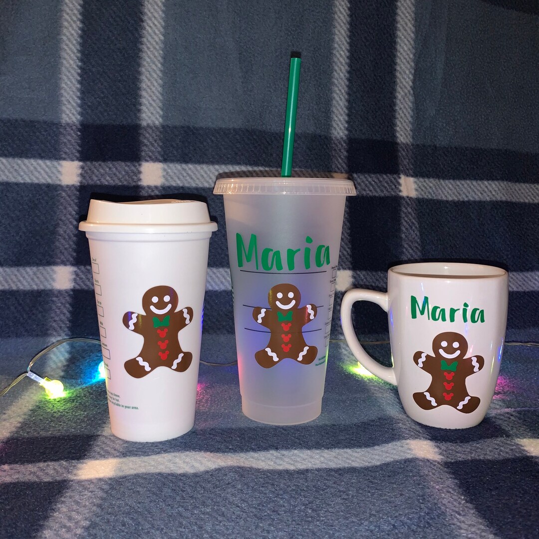 Mickey Mouse Gingerbread Starbucks Cold/hot Cup or Mug - Etsy