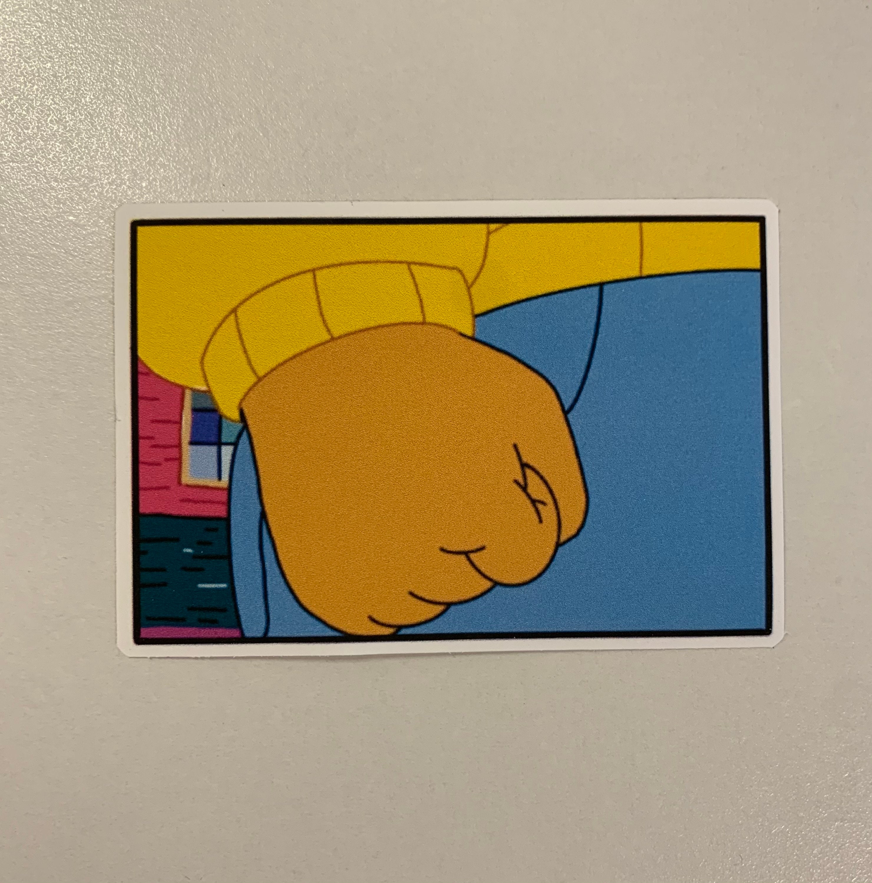Arthur Fist Meme Vinyl Sticker - Etsy