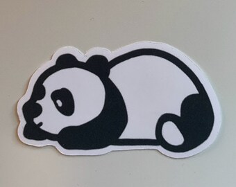 Sleepy Panda Sticker - Etsy