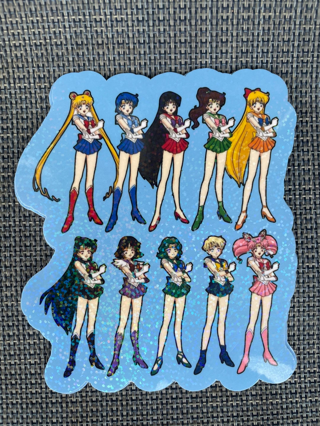 Sailor Moon Holographic Vinyl Sticker Decal Water Bottle - Etsy