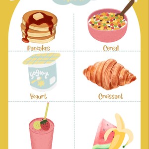 Personalized Toddler Menu Printable | Custom Kids Menu With Child’s ...