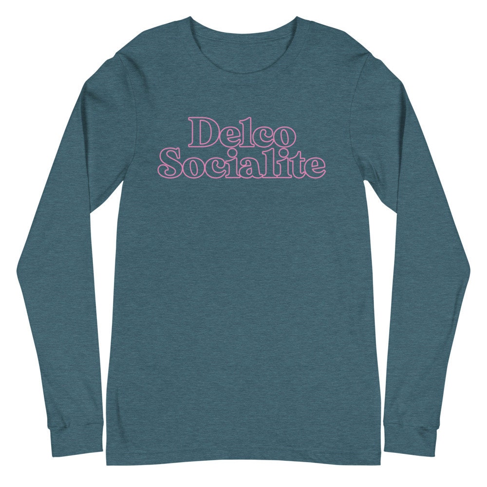 Delco Socialite Long Sleeve Philly Suburbs Delaware County - Etsy
