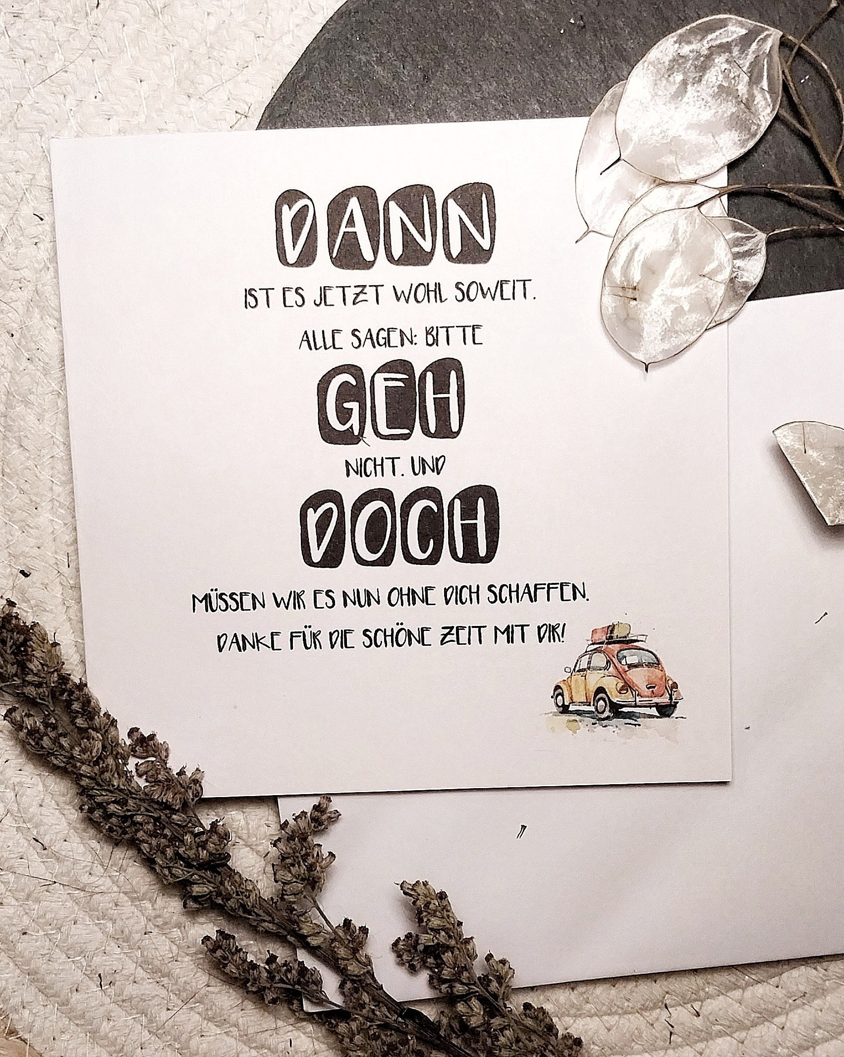 Personalisierte Abschiedskarte für Kollegen – Lustiges ...