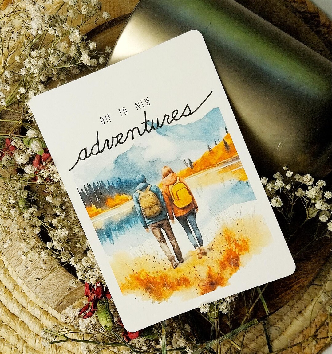 Off to New Adventures Karte Für Hochzeit Verlobung Umzug Abschied ...