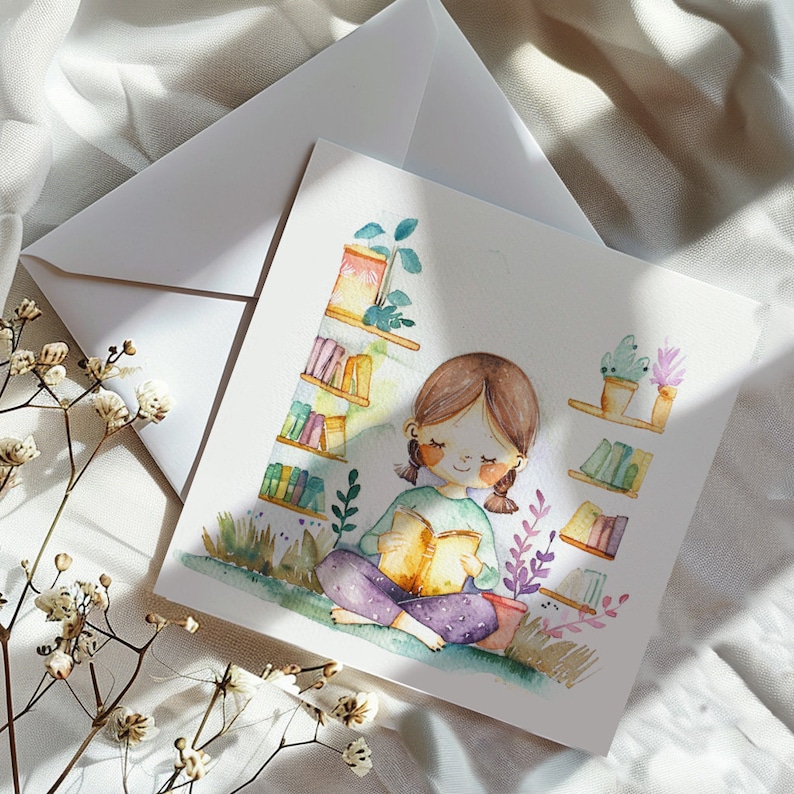 READING Card to Collect Premium Card Personalizable on Request Bookworm ...