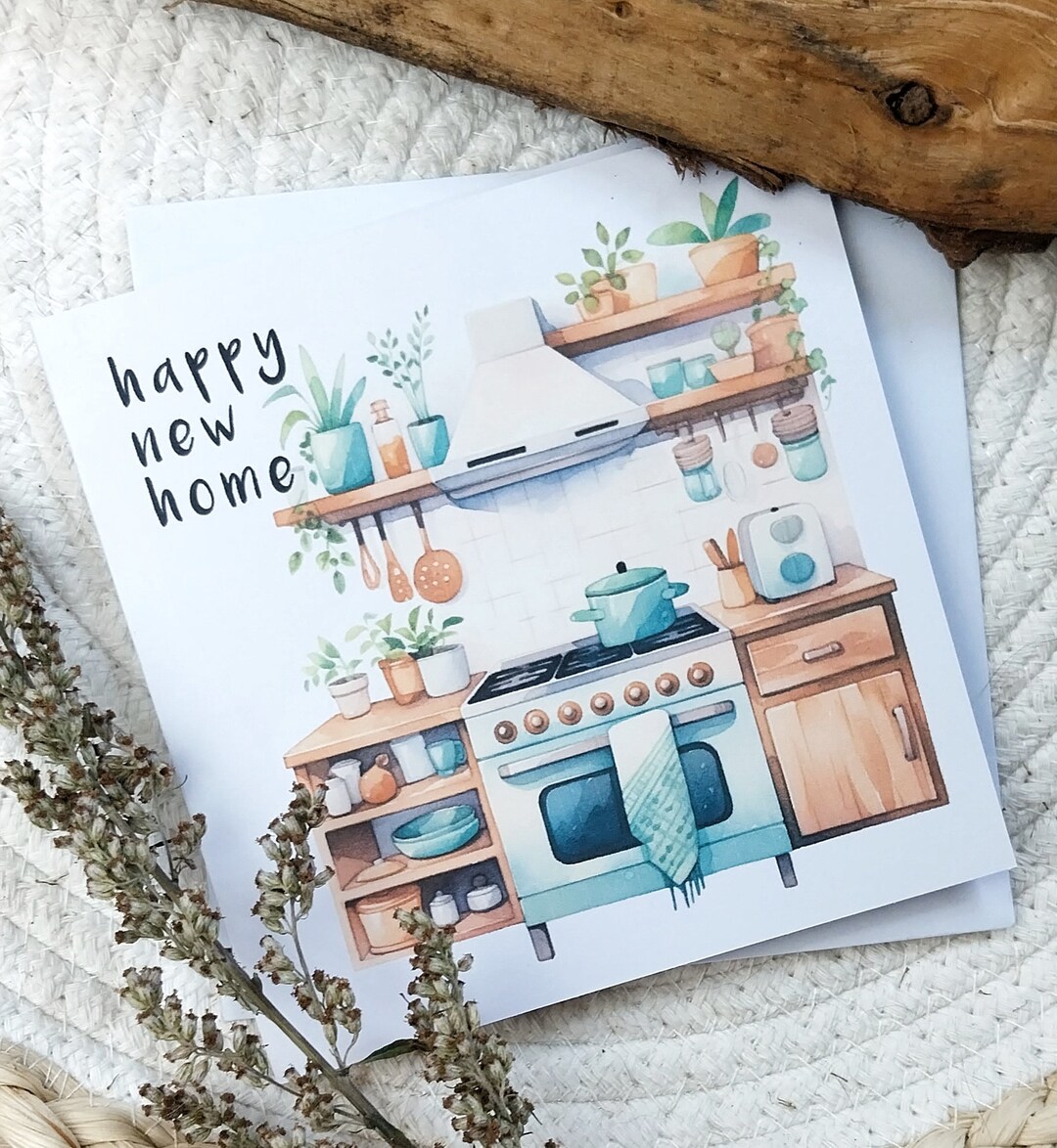 Personalized Card for New House Moving Boho Vintage Moving ...