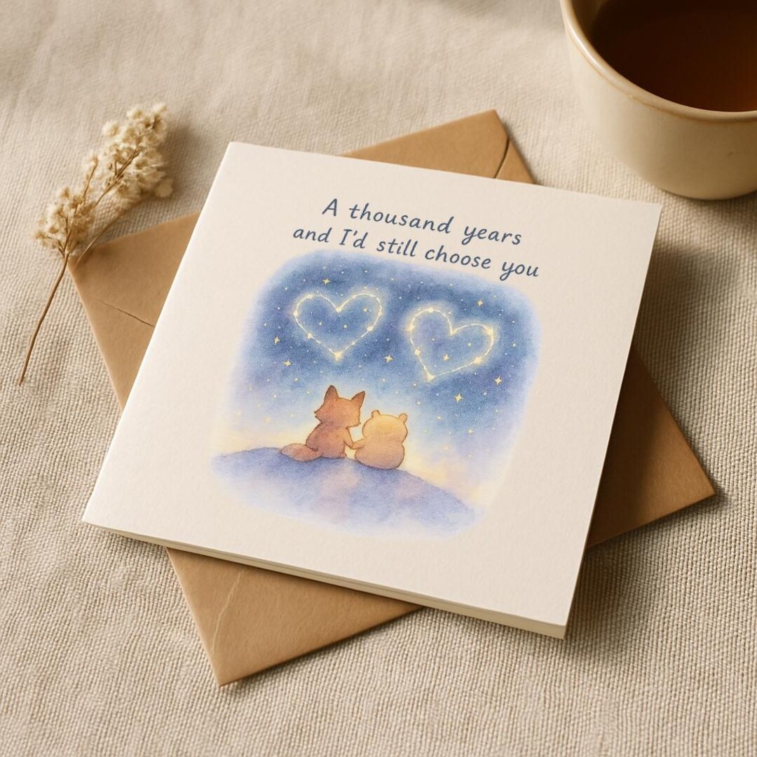 A Thousand Years and I’d STILL CHOOSE YOU, Card for Partner, Romantic ...