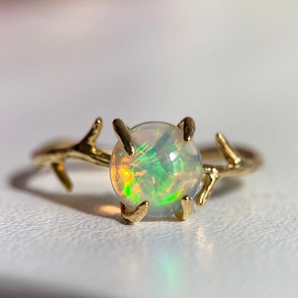 Opal Twig Ring - Etsy