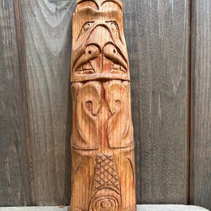 First Nations Beaver Pole Carving Signed - Etsy