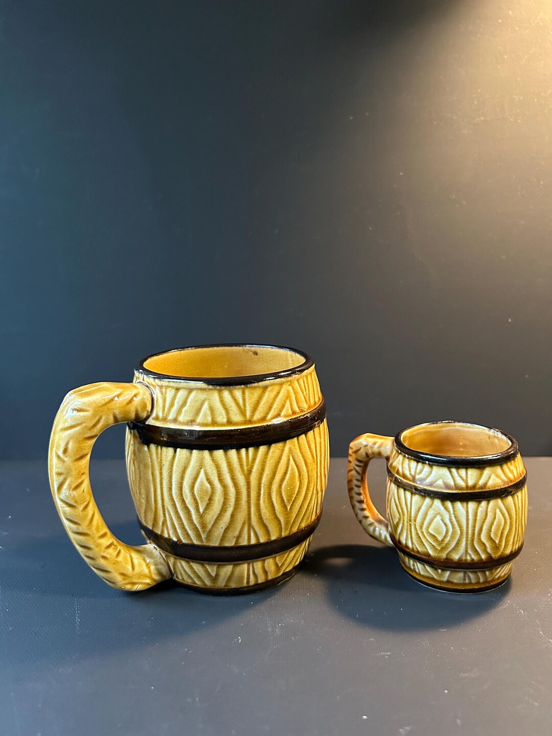 Mug Barrel Shape Pair Japan Made - Etsy