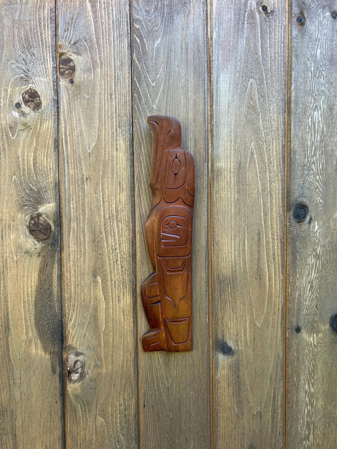 Bald Eagle Carving Signed First Nations - Etsy