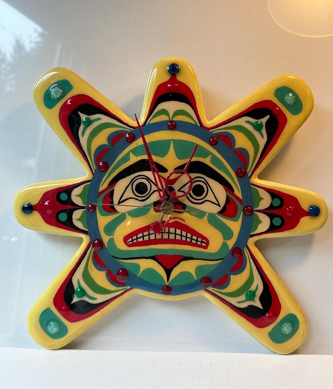 Sun Clock First Nations Design - Etsy