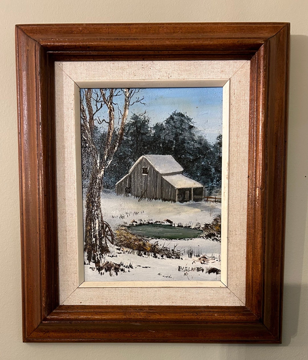 Vintage Canadian Oil Painting Signed - Etsy