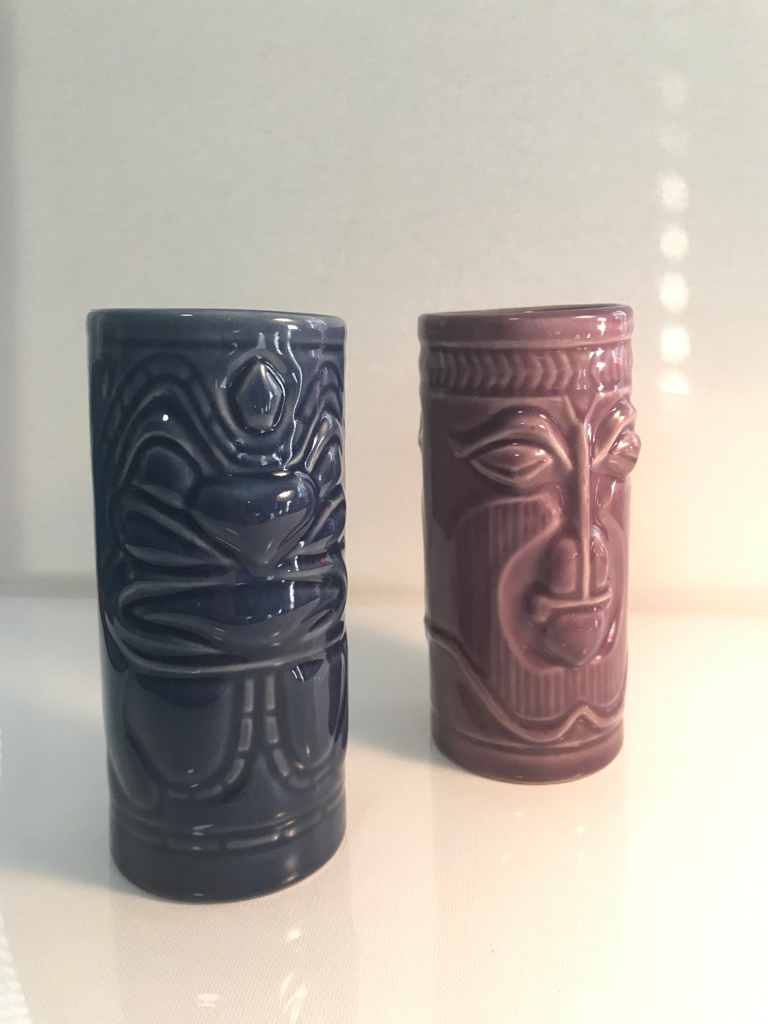 Tiki Ceramic Drink Cups Mugs - Etsy