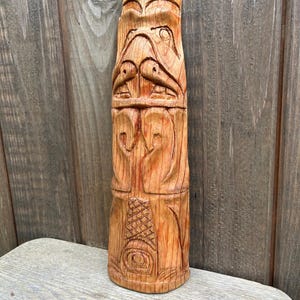 First Nations Beaver Pole Carving Signed - Etsy