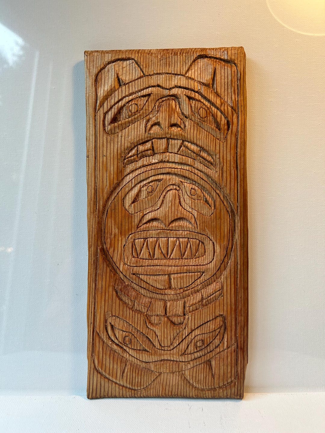 First Nations Beaver and Bear Wall Plaque Signed - Etsy