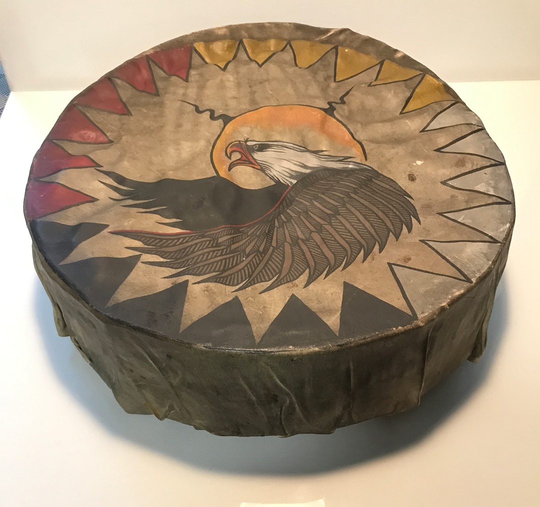 Vintage Drum First Nations Interesting - Etsy