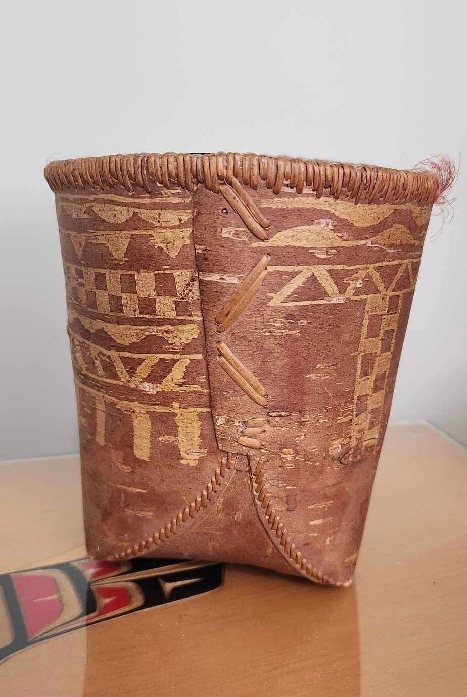 Birch Bark Basket First Nations - Etsy