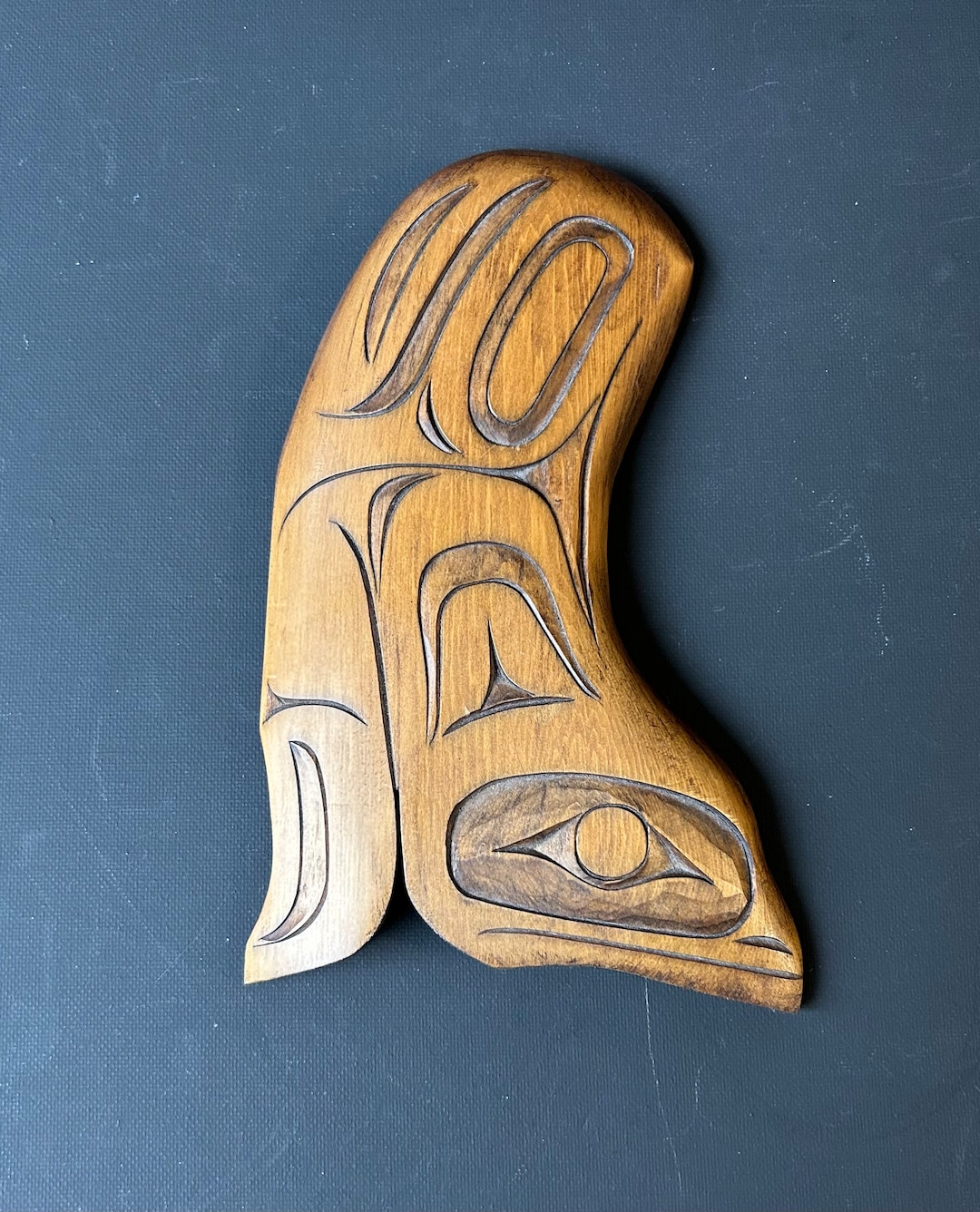 Frog First Nations Carving Signed - Etsy