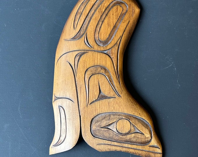 Frog First Nations Carving Signed - Etsy