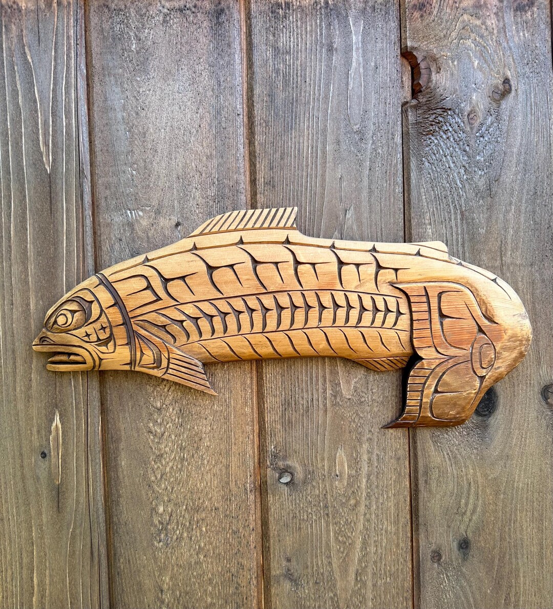 First Nations Cohoe Salmon Signed - Etsy