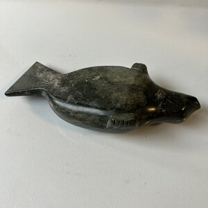 Inuit Stone Carving Resting Seal - Etsy