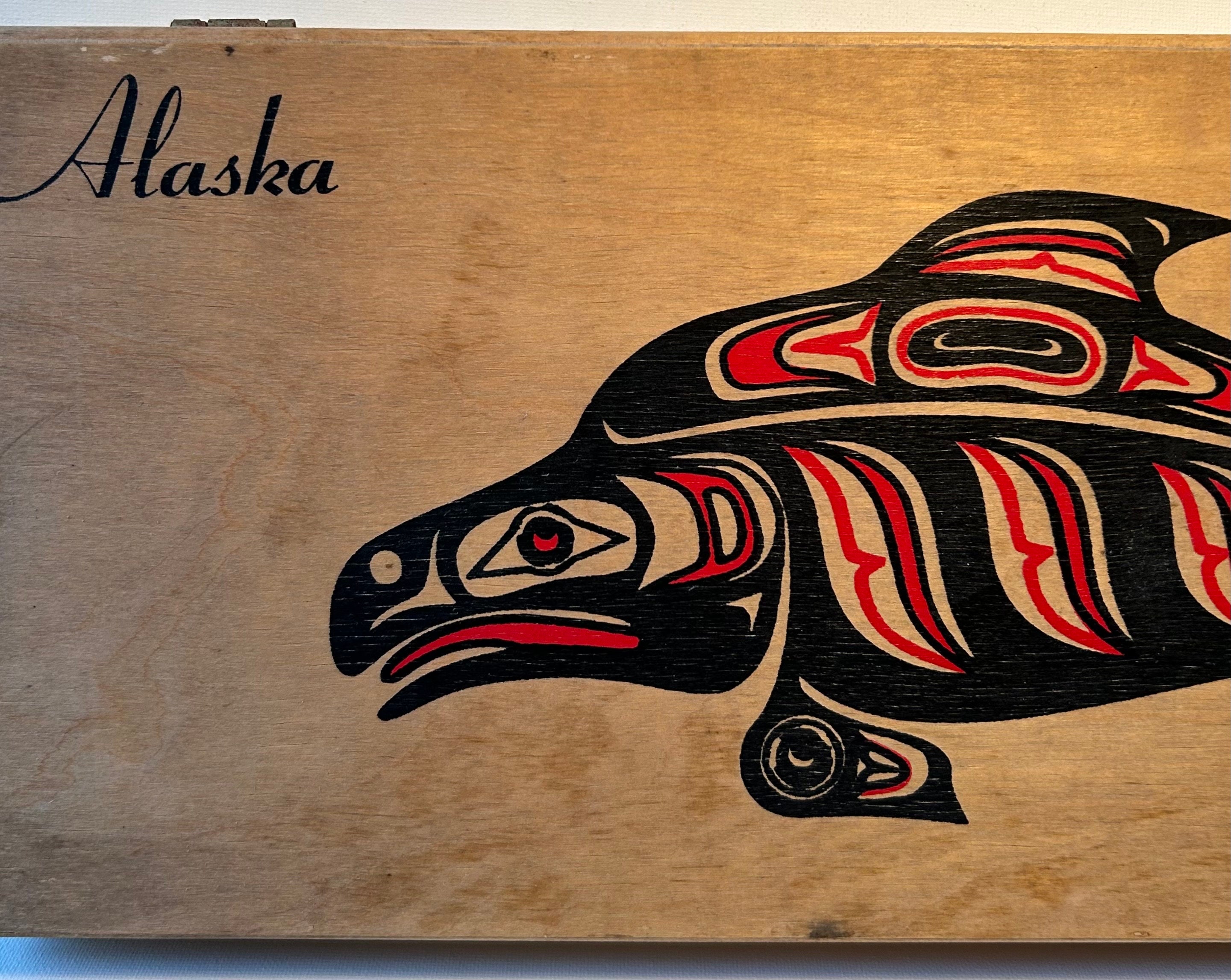 Vintage Salmon Box First Nations Design - Etsy