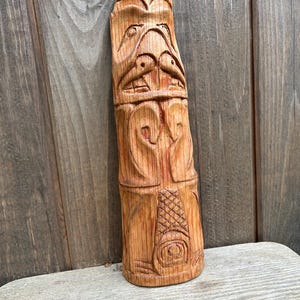First Nations Beaver Pole Carving Signed - Etsy