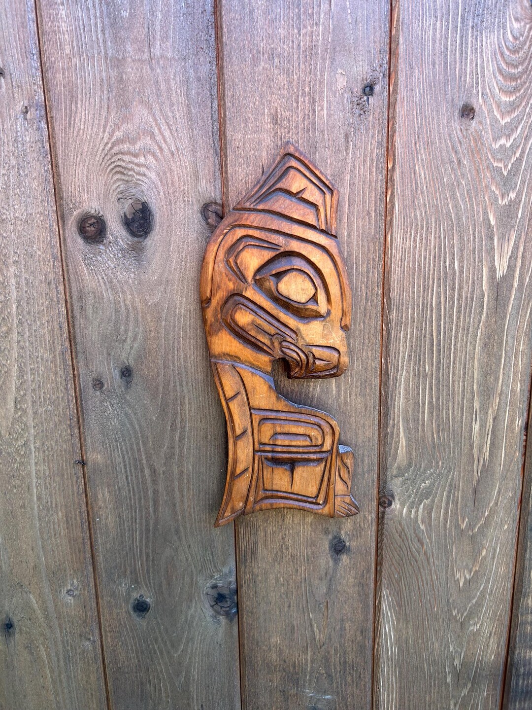 Thunderbird Carving First Nations Signed - Etsy